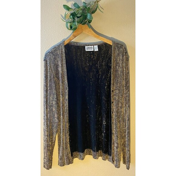 Chico's | Sweaters | Chicos Open Front Cardigan 2large Tan Variegated ...